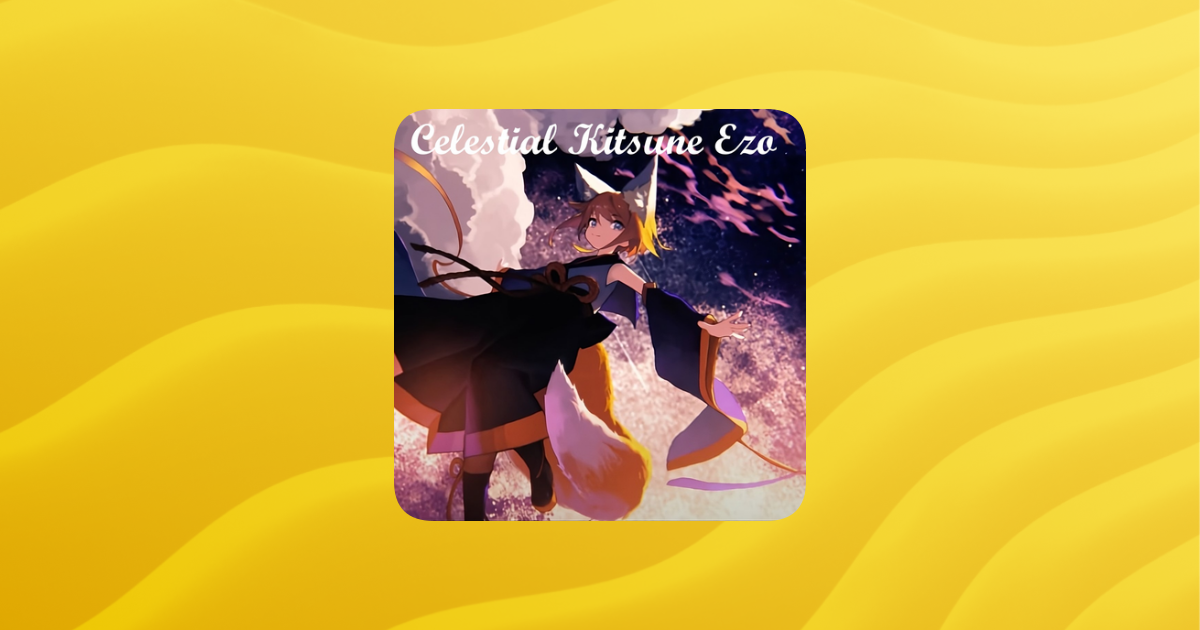 Celestial Kitsune Ezo - Guilded