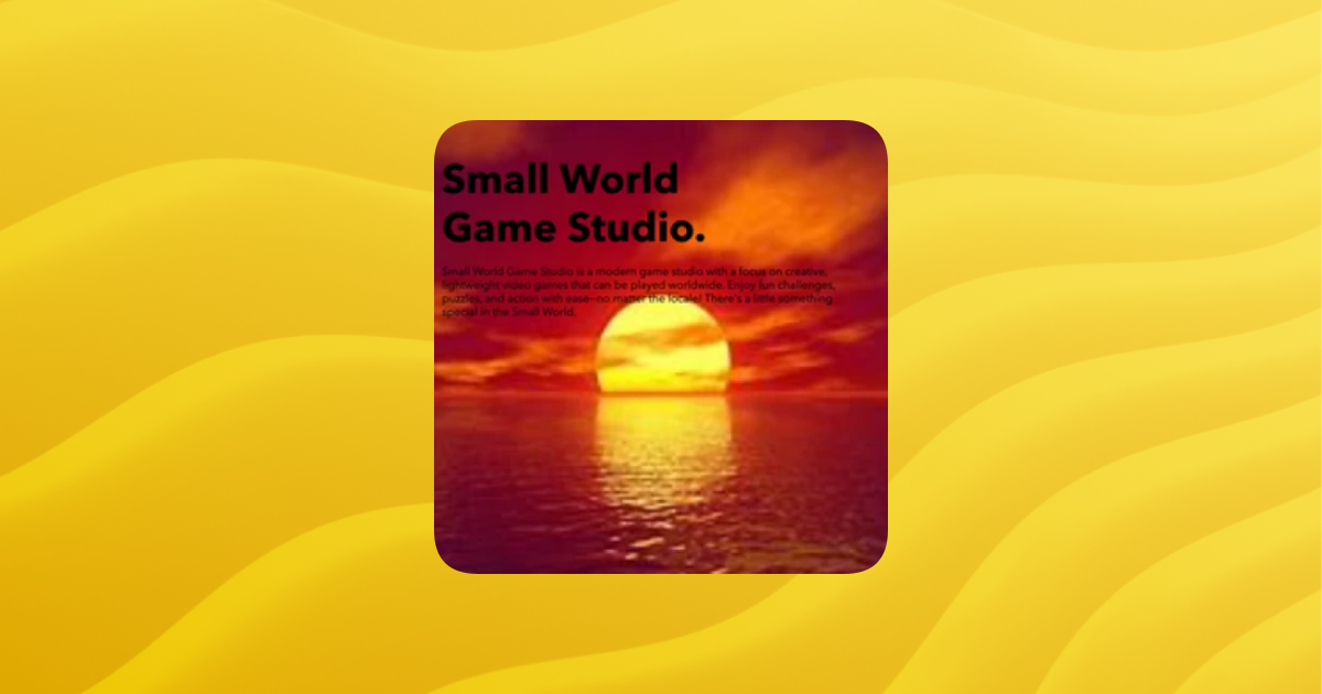 Overview - Small World Game Studio - Guilded